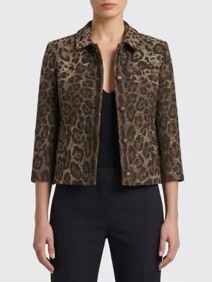 Dolce & Gabbana Leopard Print Blazer - Brown