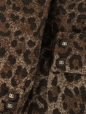 Dolce & Gabbana Leopard Print Blazer