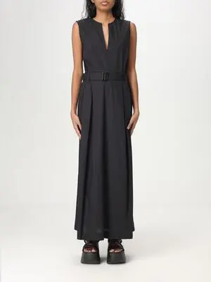 Woolrich WOOLRICH Belted Maxi Dress Black