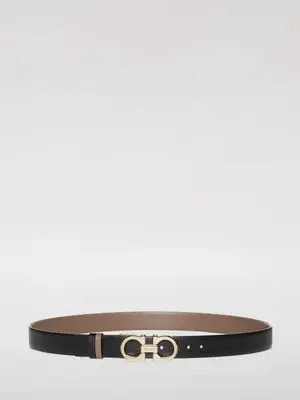 FERRAGAMO Gancini Buckle Belt - Black