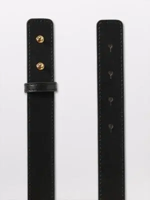 Elisabetta Franchi Leather Belt - Black