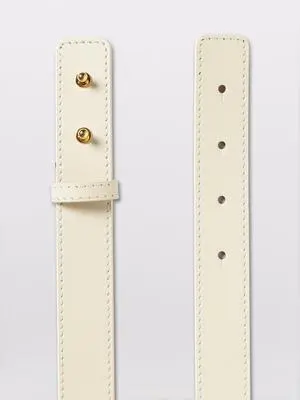 Elisabetta Franchi Leather Belt - Butter