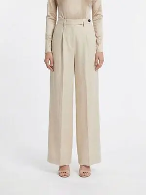 Brunello Cucinelli Wide Leg Tailored Pants - Beige
