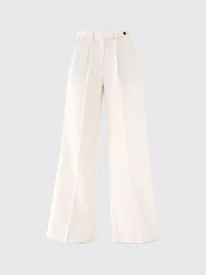 Brunello Cucinelli Linen Blend Wide-leg Trousers