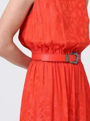 Pinko Sleeveless Midi Dress With Belt
