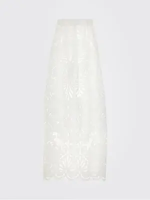 Giuseppe Di Morabito Sangallo Lace Wide Leg Trousers