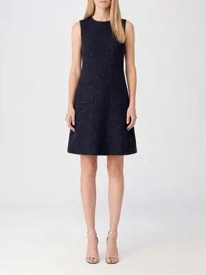FABIANA FILIPPI Fabiana Filippi Sleeveless A-Line Mini Dress With Crew Neck And Pockets