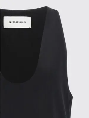 ARMARIUM Stretch Silk V-neck Top