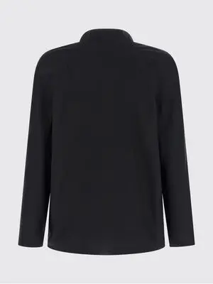 LEMAIRE Cotton Silk Blouse With Scarf Detail - Black