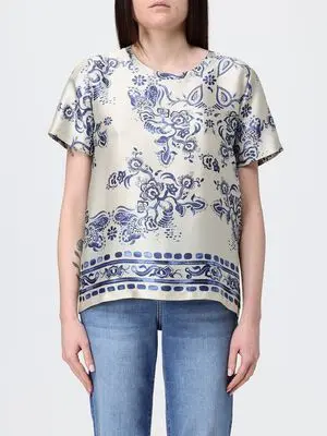 Liu Jo Floral Print Satin Blouse