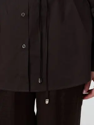 Liu Jo Shirt With Drawstring Detail - Brown