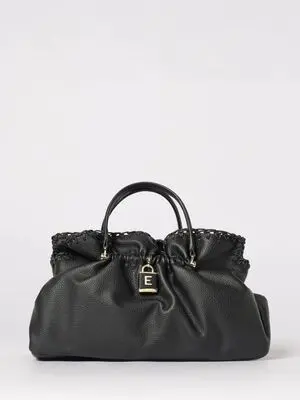 ERMANNO FIRENZE Octavia Grained Leather Bag - Black