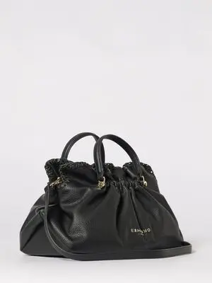 ERMANNO FIRENZE Octavia Grained Leather Bag - Black