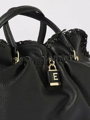 ERMANNO FIRENZE Octavia Grained Leather Bag - Black