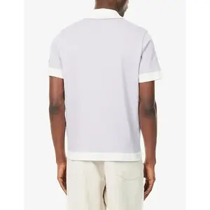 Paul Smith Embroidered-logo Contrasting-trim Knit Polo Shirt
