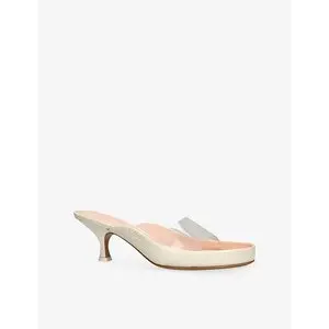 Chloé Junie Leather And Pvc Heeled Sandals