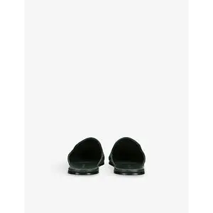 Bottega Veneta Intrecciato Leather Slippers - Green