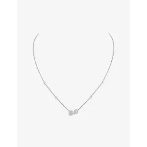 Messika My Twin 18ct Gold 0.30ct Diamond Necklace - White