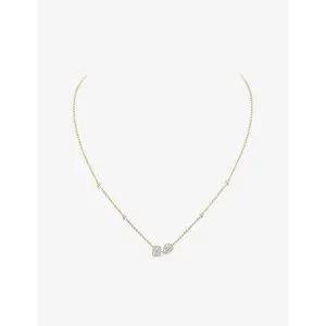 Messika Messika My Twin 18ct Gold And Diamond Necklace Yellow