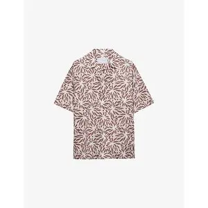 Prada Printed Cotton Bowling Shirt - Neutral