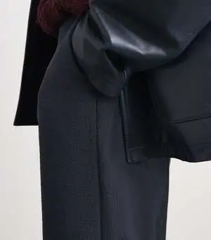 Paul Smith Cotton-blend Seersucker Trousers - Navy