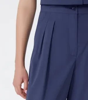 Max Mara Grain De Poudre Pleated Trousers
