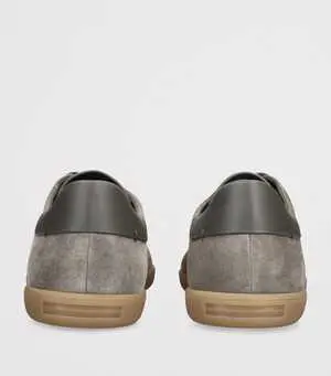 Zegna Suede Lace-up Sneakers - Grey