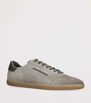 Zegna Suede Lace-up Sneakers - Grey