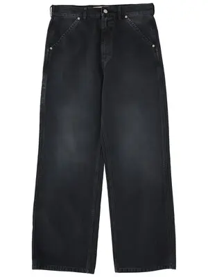 Marni Jeans With Logo Appliqu - Black