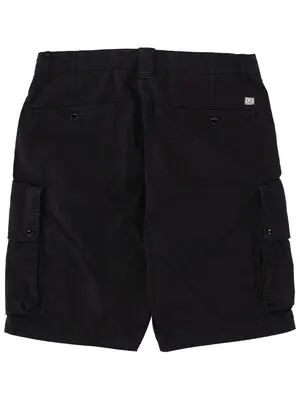 C.P. COMPANY C. P. Company Logo Patch Cargo Shorts - Black