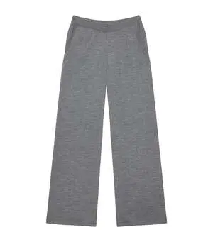 ANINE BING Wool-cashmere Knitted Adley Trousers