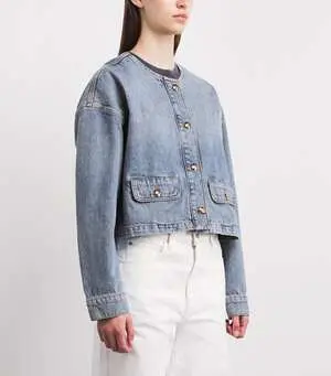 ANINE BING Blanche Denim Jacket - Blue