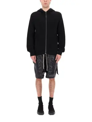Rick Owens Felpa Gimp Hoodie - Black