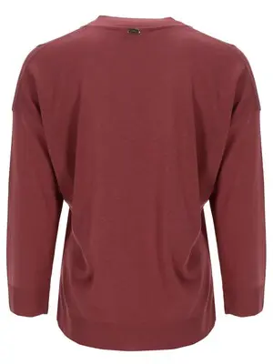 Herno Maglia In Glam Knit Effect - Red