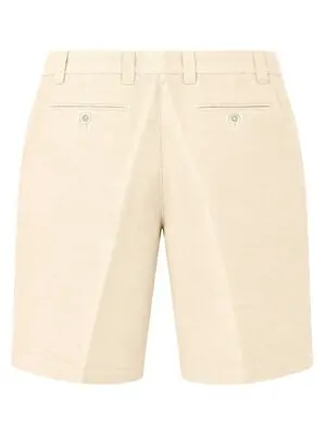 120% Lino Shorts In Lino - Beige