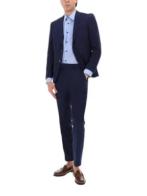 BOSS Two-piece Suit With Pattern - Blue