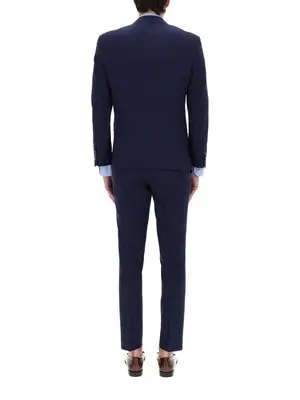 BOSS Two-piece Suit With Pattern - Blue