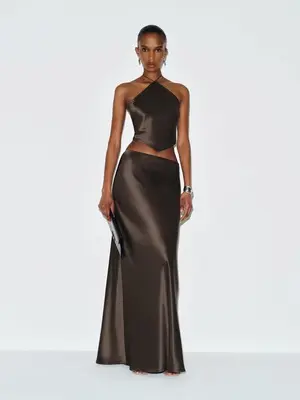 Women's Silk Maxi Skirt Sets