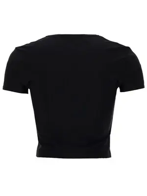 Versace T-shirt Crop With Logo