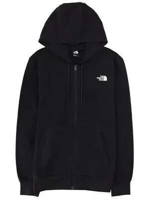 The North Face Logo Zip Up Sweatshirt - Black