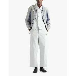 Prada Regular Bleached Denim Jeans - Light Blue