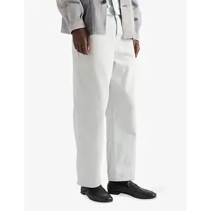 Prada Regular Bleached Denim Jeans - Light Blue