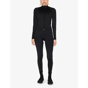NIKESKIMS Matte Mock-neck Full Zip Jacket - Obsidian