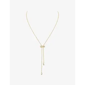 Messika Moderniste Pave Tie Necklace - Yellow