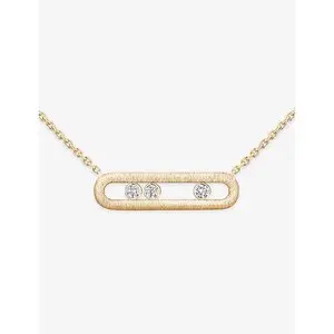 Messika Move Classique Ciselé Diamond Necklace - Yellow