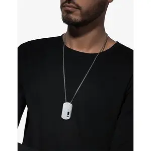 Messika Move Large Titanium And Diamond Pendant Necklace