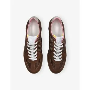 MAISON MARGIELA Replica Suede And Mesh Trainers - Brown