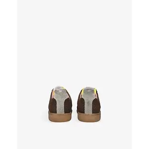 MAISON MARGIELA Replica Suede And Mesh Trainers - Brown