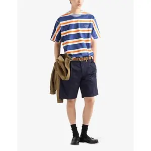 Prada Printed Cotton-jersey T-shirt