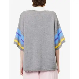 ROSIE ANTWERP Oversized Wool Polo Top